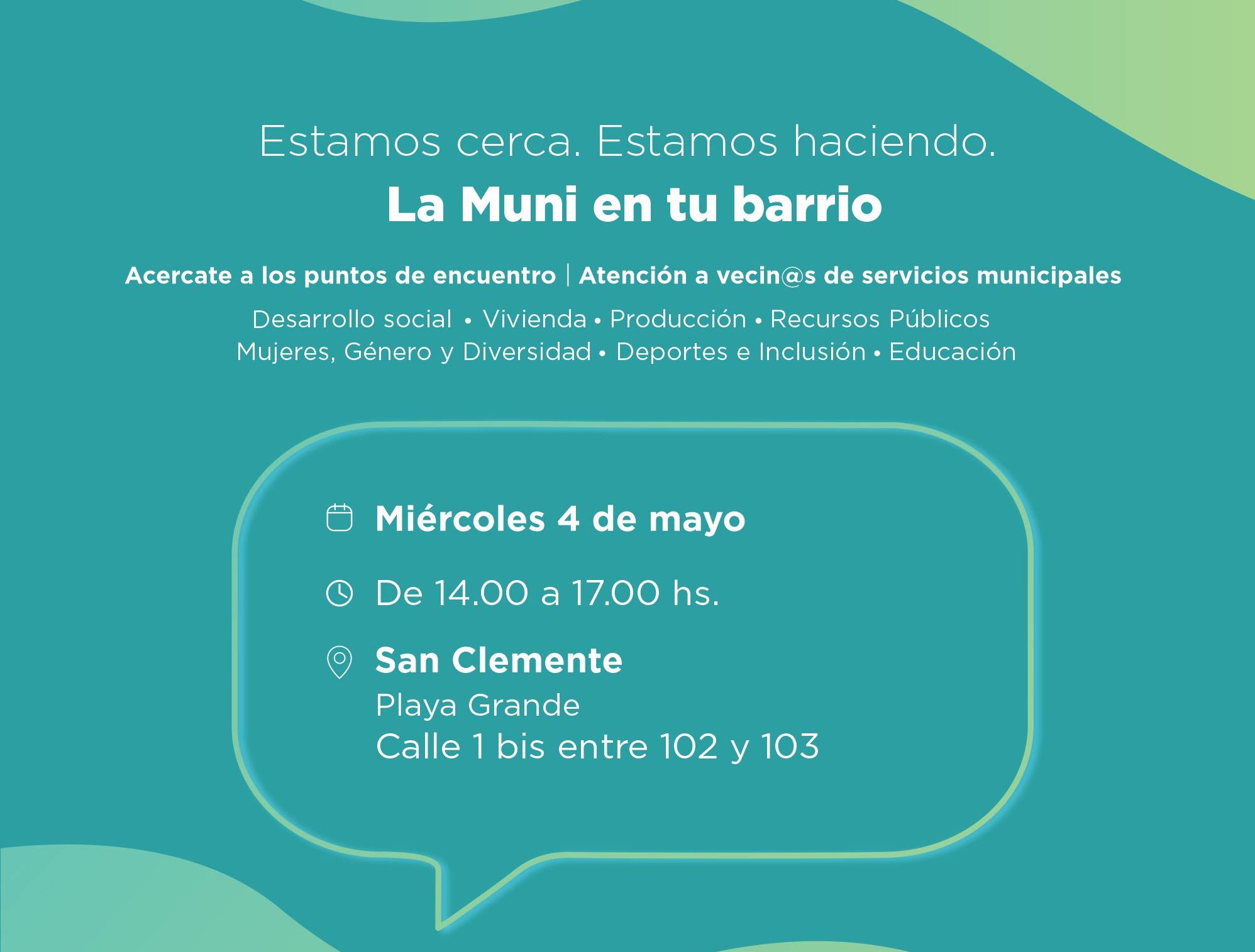 La Muni en tu Barrio llega a San Clemente para continuar acercando los ...
